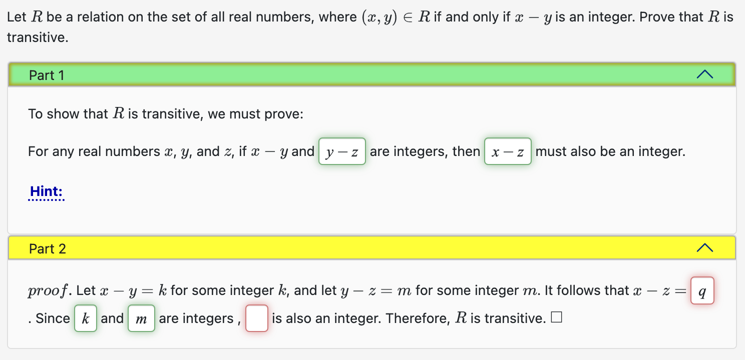 Solved Let R be a relation on the set of all real numbers, | Chegg.com