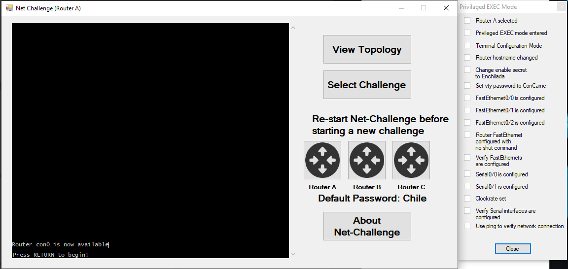 Solved Net Challenge (Router A) Router cono is now available | Chegg.com