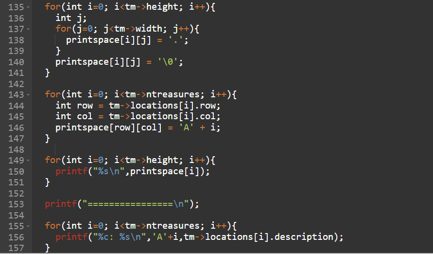 // treasure_main.c: reads treasure map files and | Chegg.com