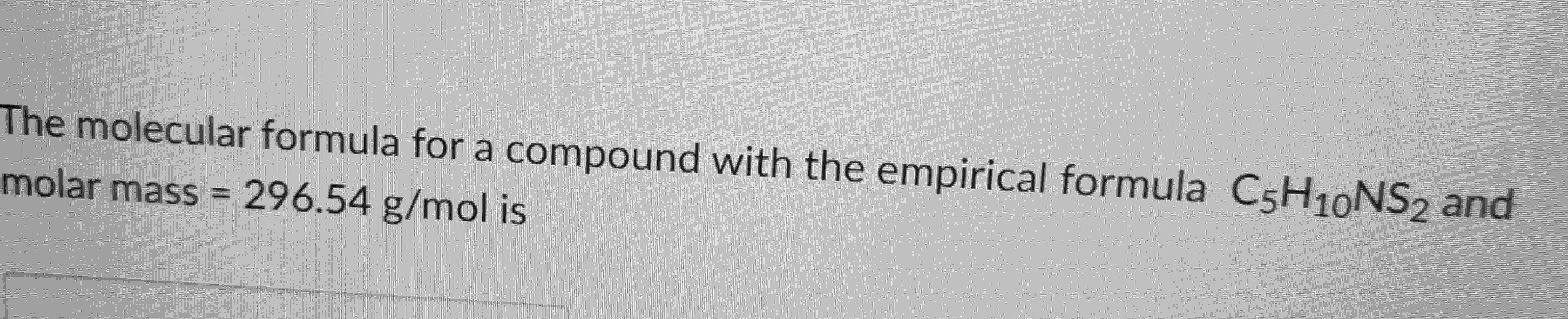 Solved The molecular formula for a compound with the | Chegg.com