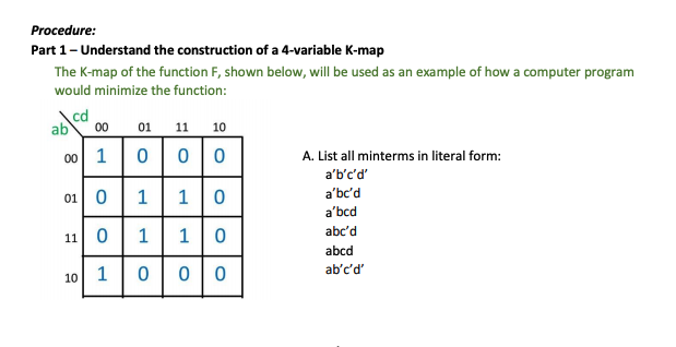 Solved Procedure: Part 1 - Understand the construction of a | Chegg.com