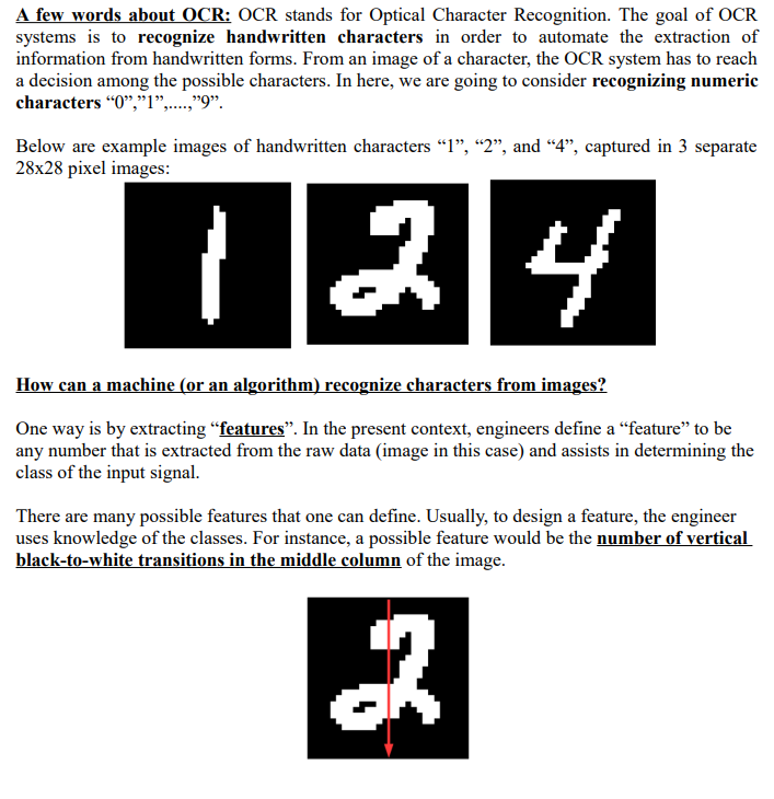 Solved - The matrix dataset will have 10,000 lines and 785 | Chegg.com