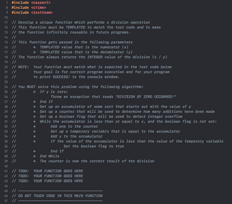 Solved Question 1 Develop A C Template Function That 2739