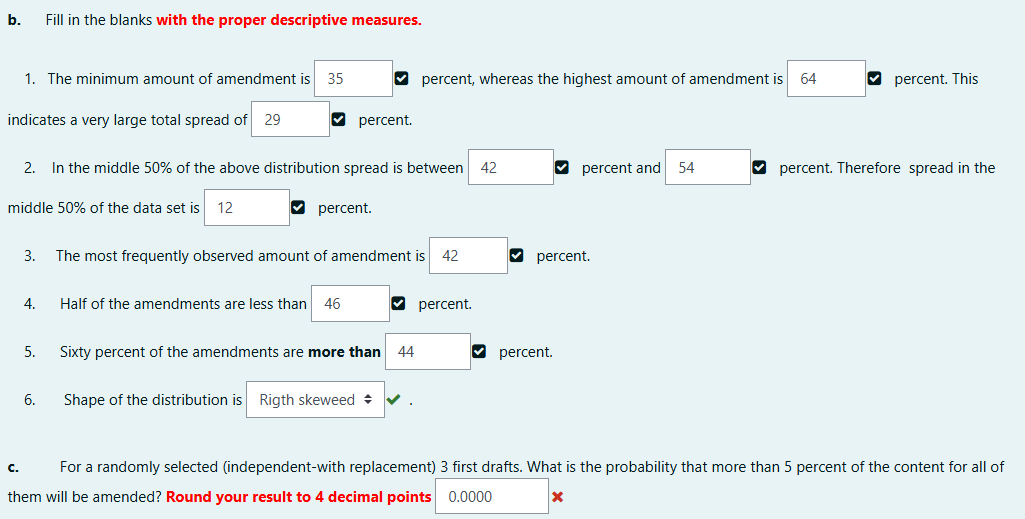 Solved b. ﻿Fill in the blanks with the proper descriptive | Chegg.com