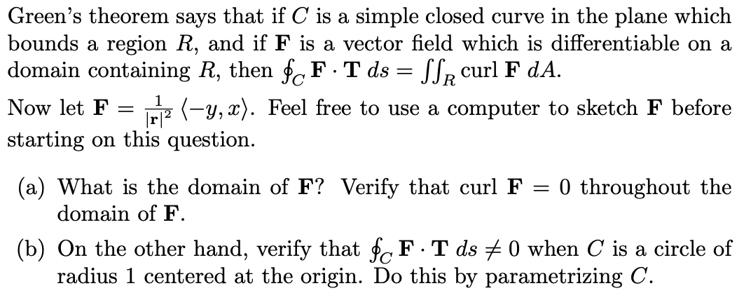 Solved Green's theorem says that if C is a simple closed | Chegg.com