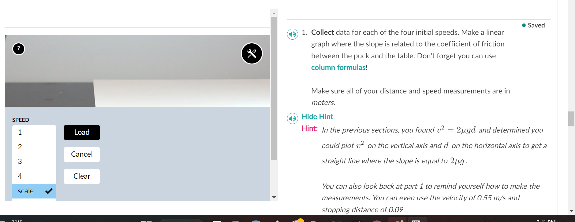 (ig) 1. Collect data for each of the four initial | Chegg.com