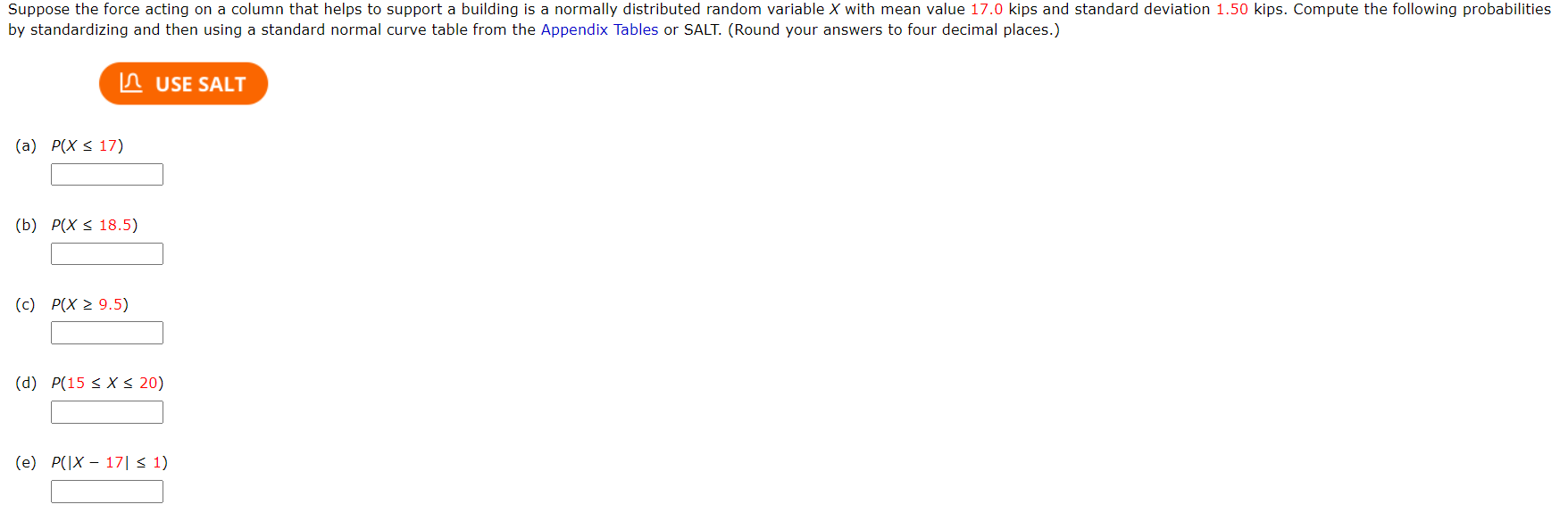 Solved by standardizing and then using a standard normal | Chegg.com