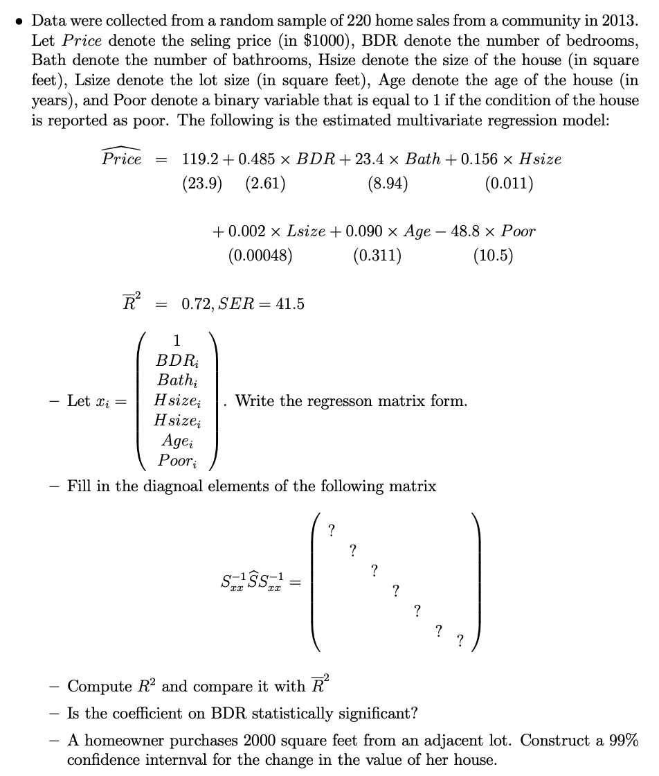 Solved - Data were collected from a random sample of 220 | Chegg.com