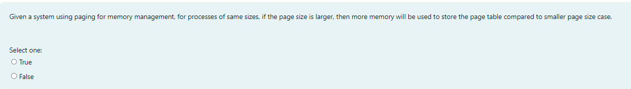 Solved Given a system using paging for memory management, | Chegg.com
