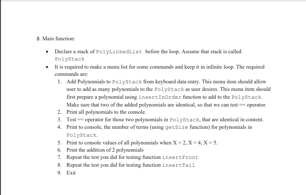 Solved As you know that polynomial of n degree is | Chegg.com