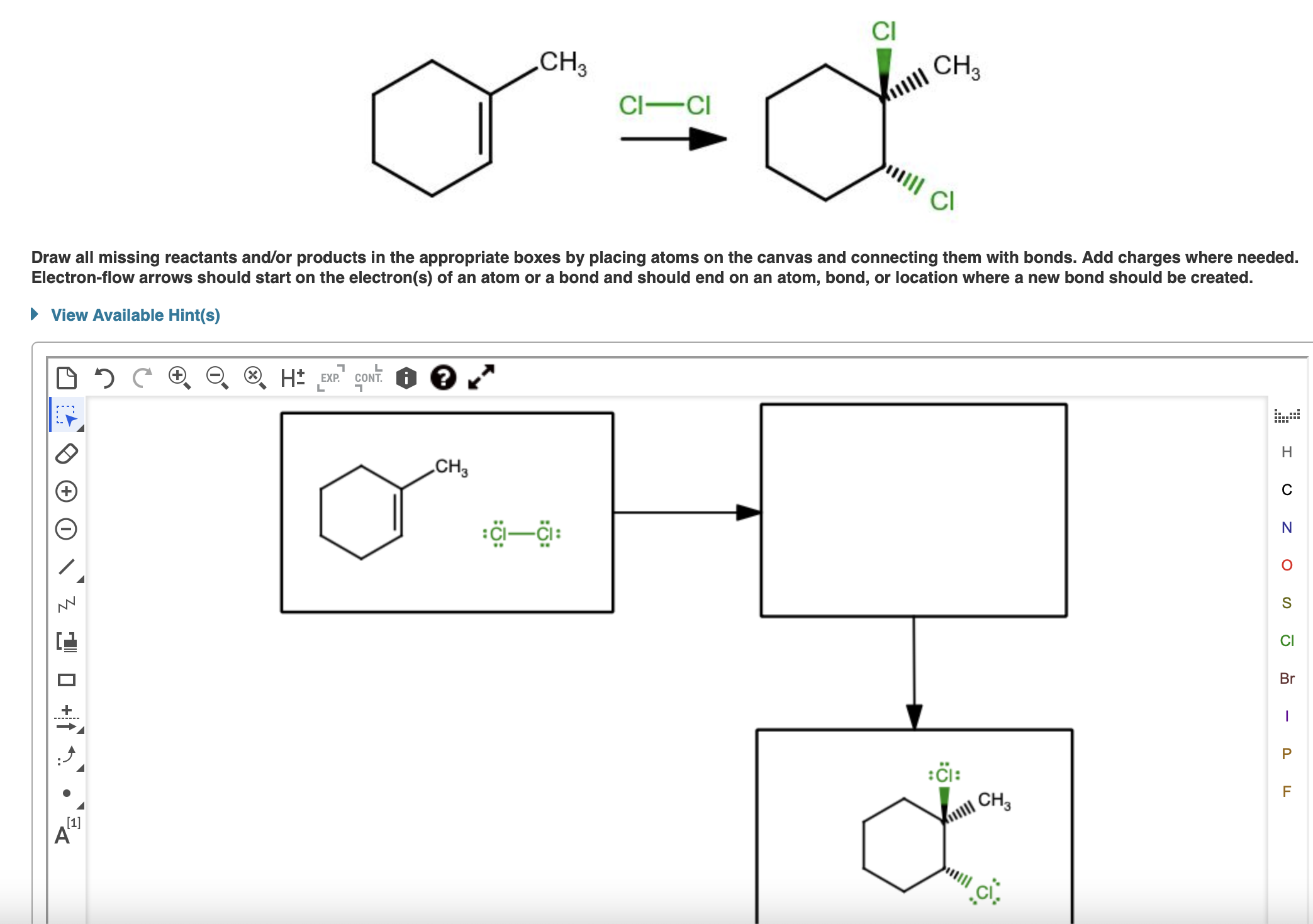 Solved Draw all missing reactants and/or products in the | Chegg.com