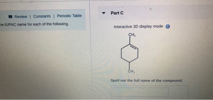 Solved Interactive 3D display mode0 Review l Constants l | Chegg.com