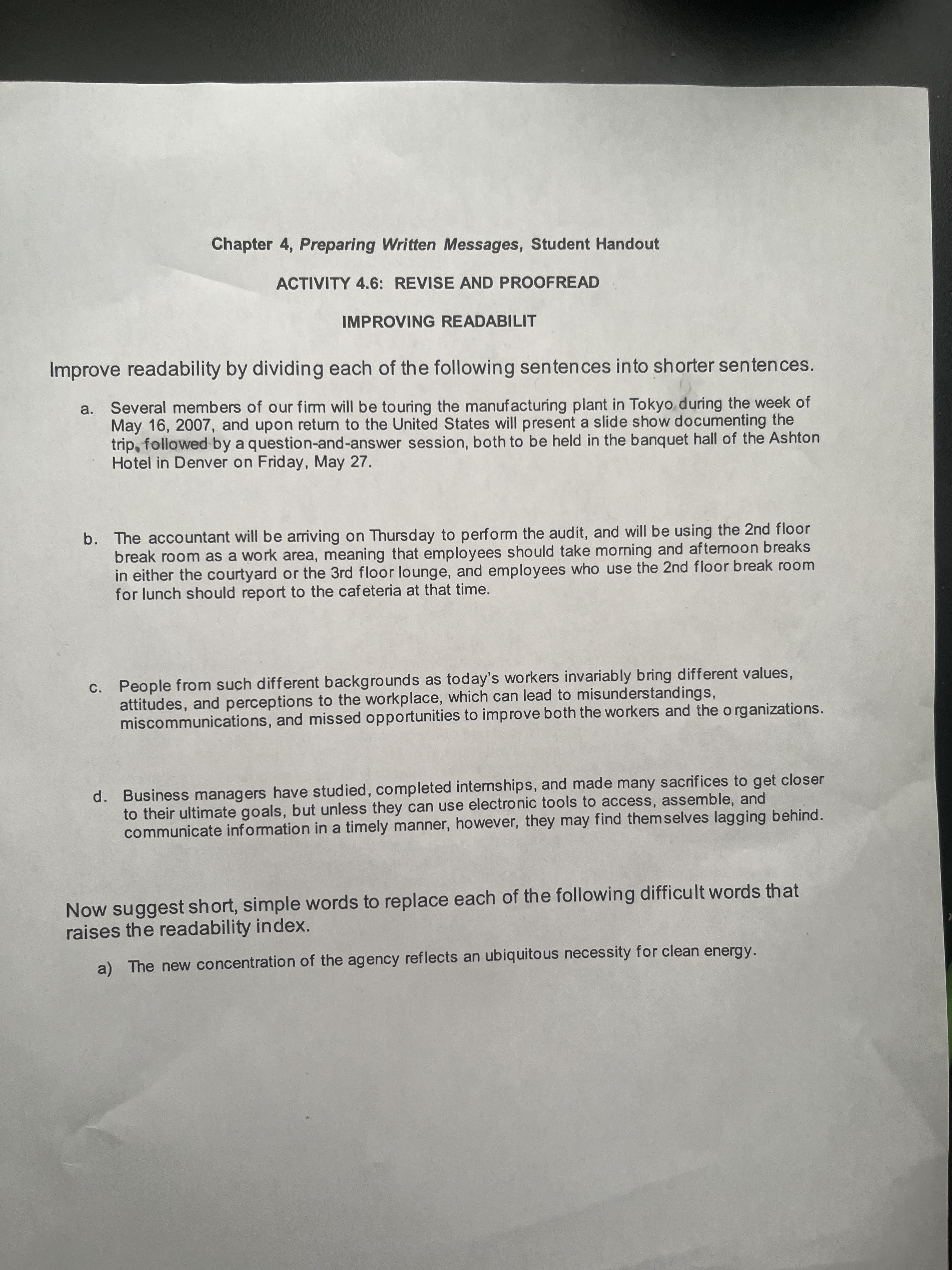 Solved Improve readability by dividing each of the following | Chegg.com