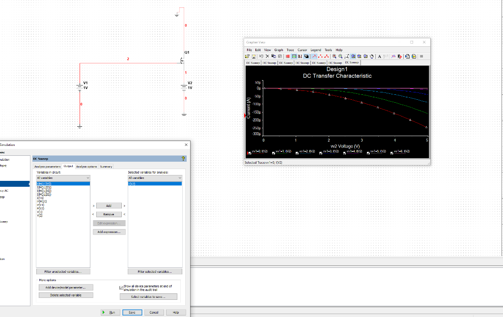 Solved Using Multisim How Do I Get This Pmos Graph