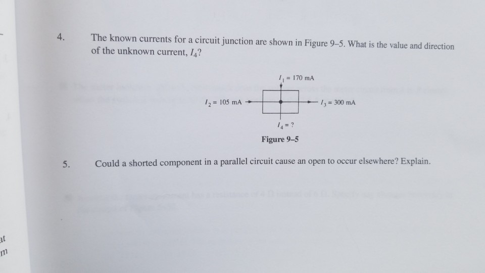 Solved 4. The known currents for a circuit junction are | Chegg.com
