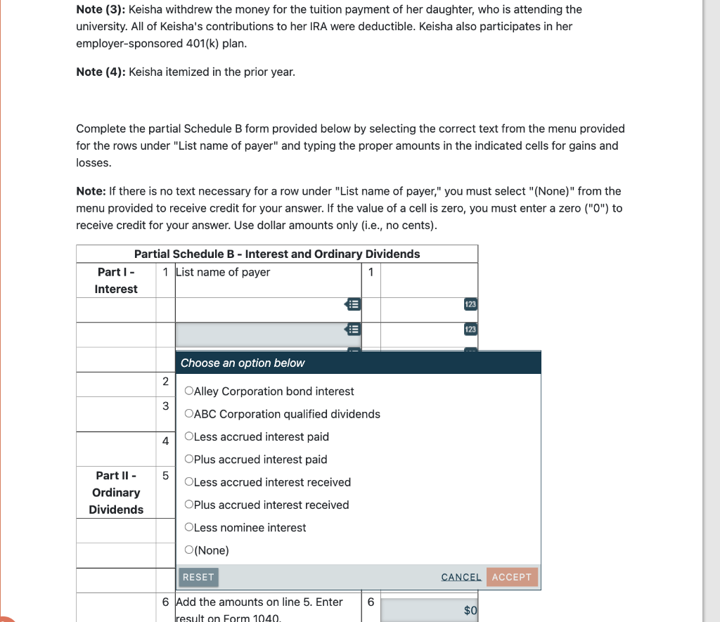 Schedule B Keisha Patel (age 41) is an employee in | Chegg.com