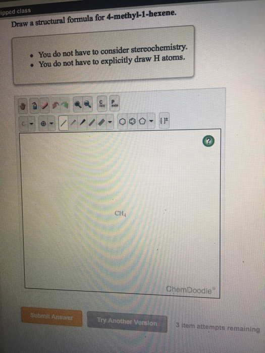 Solved ipped class Draw a structural formula for | Chegg.com