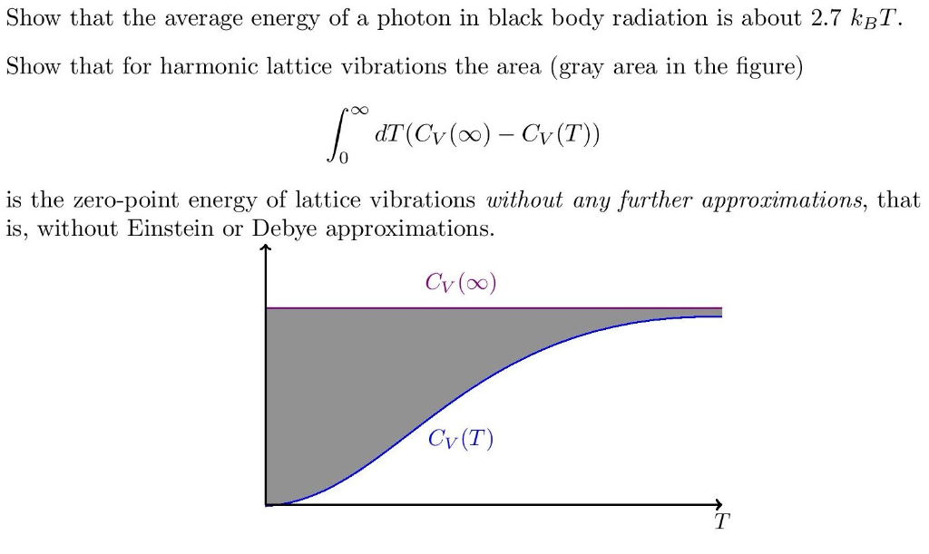 Solved Show that the average energy of a photon in black | Chegg.com