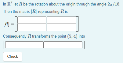 Solved In R2 let R be the rotation about the origin through | Chegg.com