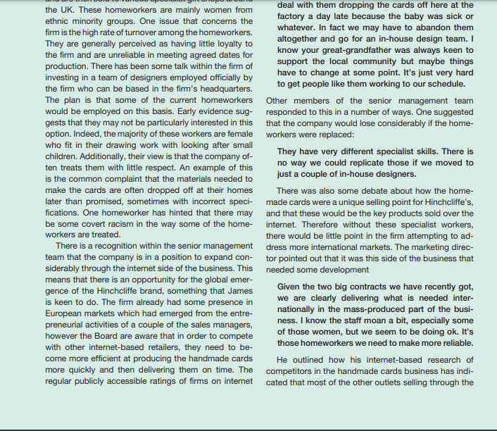 Solved Hinchcliffe Cards was started by William Hinchcliffe | Chegg.com