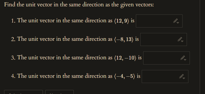 Find the unit vector in the same direction as the | Chegg.com