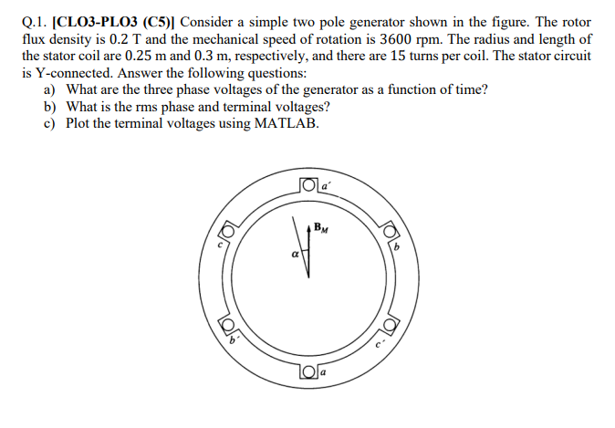 Solved Q.1. [CLO3-PLO3 (C5)] Consider a simple two pole | Chegg.com