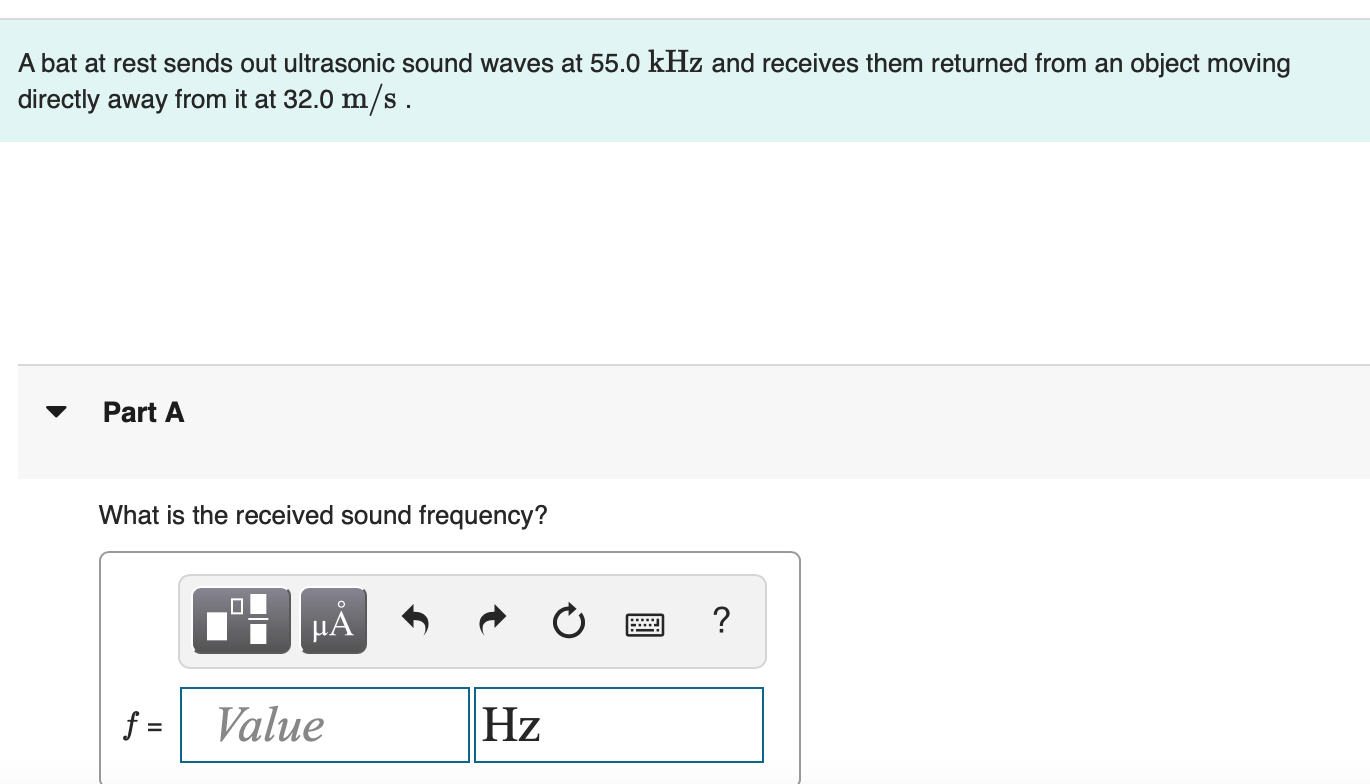 Solved A bat at rest sends out ultrasonic sound waves at | Chegg.com