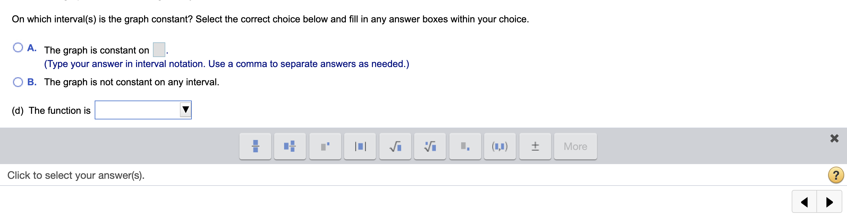 Solved Using the given graph of the function f, find the | Chegg.com