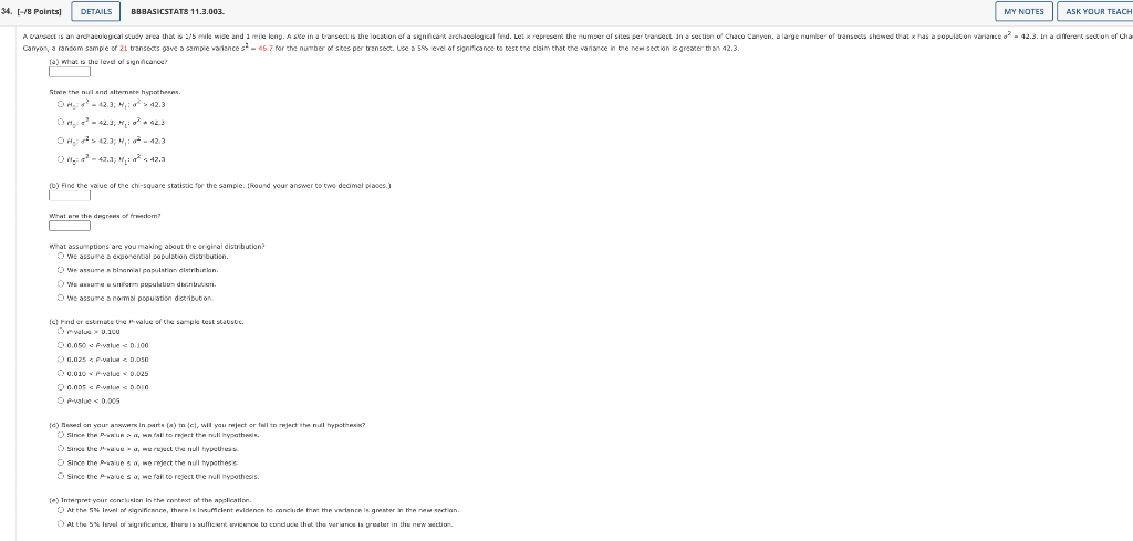 Solved a.t....' he leed of signticance? Stwen the nuil and | Chegg.com