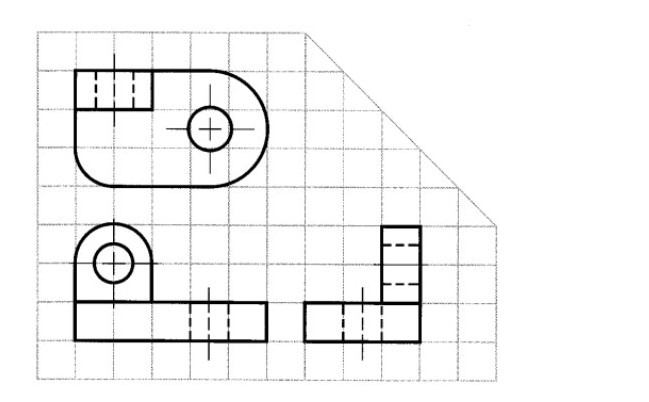 Solved Draw an isometric view of the object from the given | Chegg.com