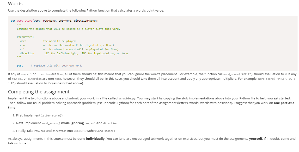 Introduction - Scrabble is a board game in which | Chegg.com