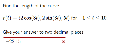 Solved Find the length of the curve | Chegg.com