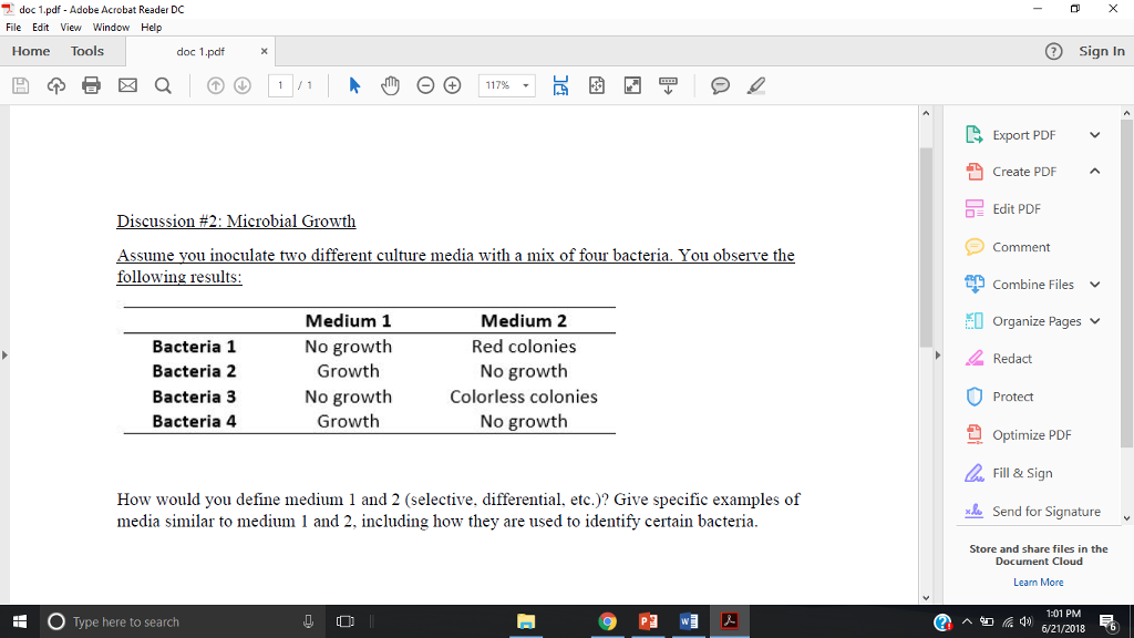 Solved doc 1.pdf - Adobe Acrobat Reader DC File Edit View | Chegg.com