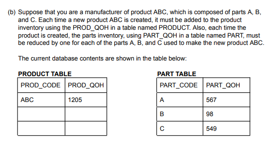 Solved (a) Given the following transaction sequence, | Chegg.com