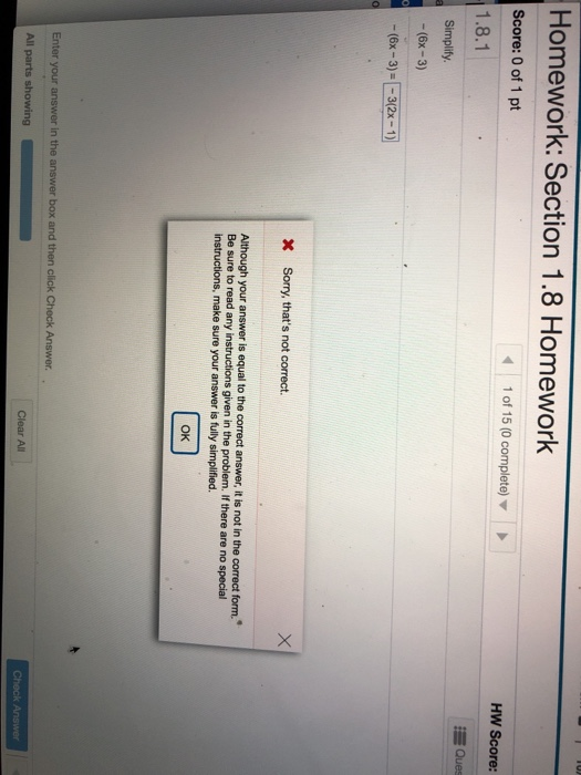 Solved Homework Section 1 8 Homework Score 0 Of 1 Pt 1 8 1