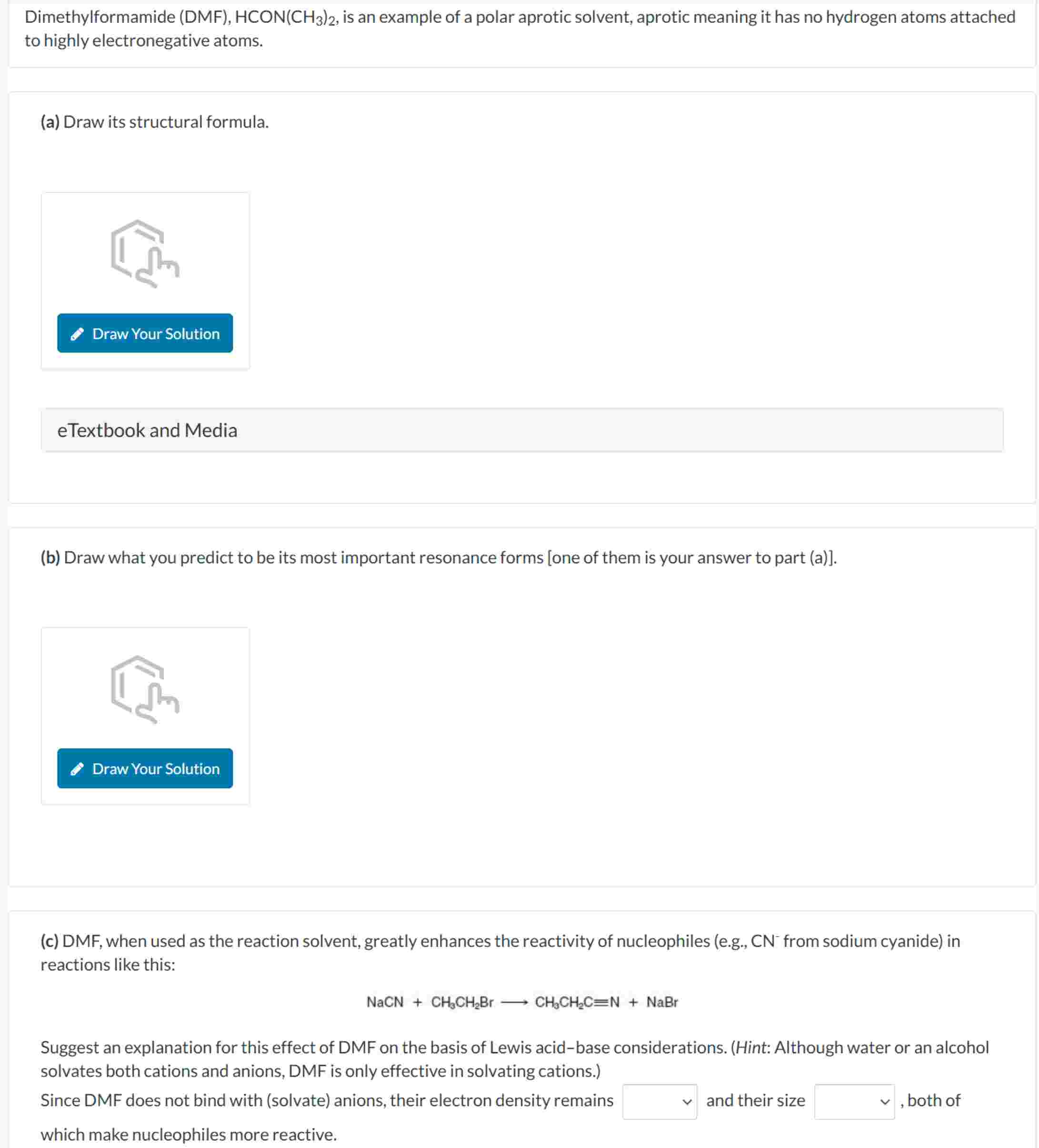 Solved Dimethylformamide (DMF), ﻿HCON(CH3)2CN-from sodium | Chegg.com