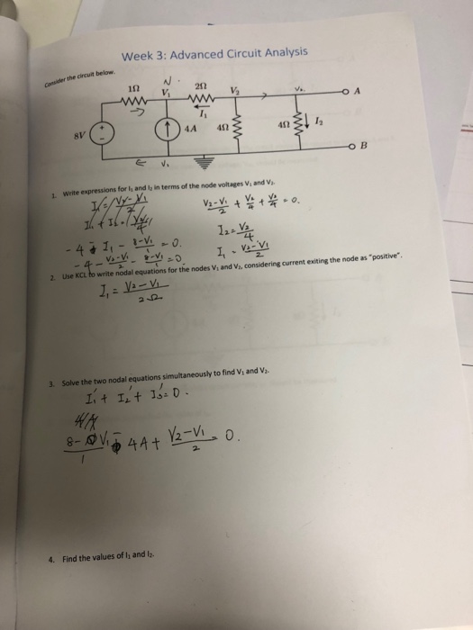 Solved Week 3: Advanced Circuit Analysis the circuit below | Chegg.com