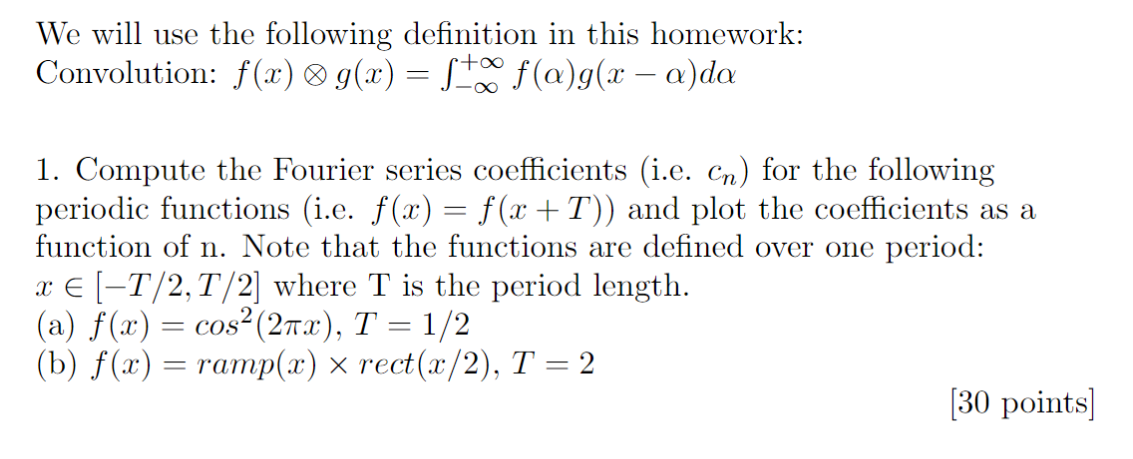 Solved We will use the following definition in this | Chegg.com