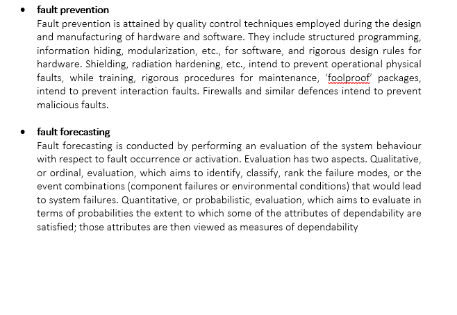 Solved fault removal Fault removal is performed both during | Chegg.com