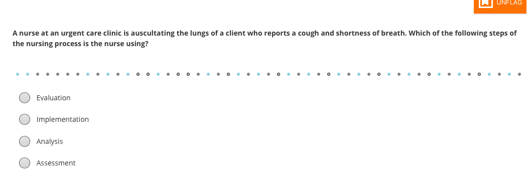 Solved NUNFLAG A nurse at an urgent care clinic is | Chegg.com