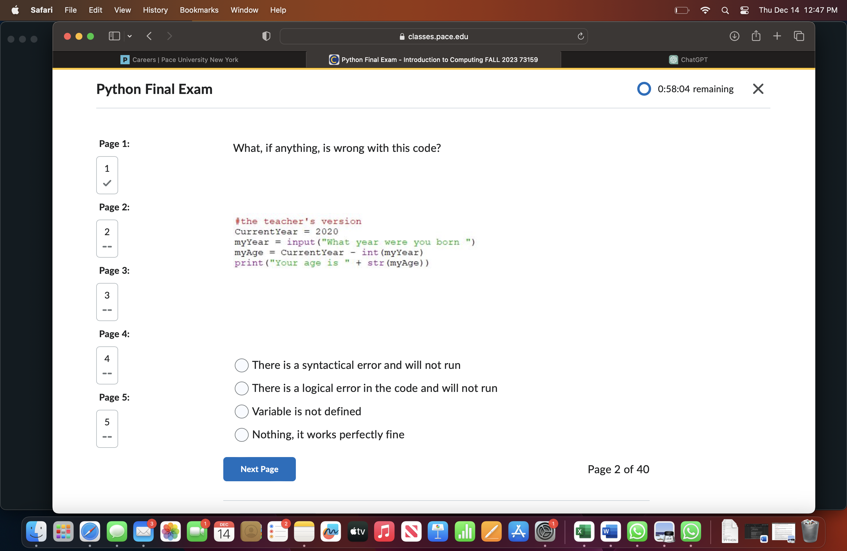 Solved What, if anything, is wrong with this code?#the | Chegg.com