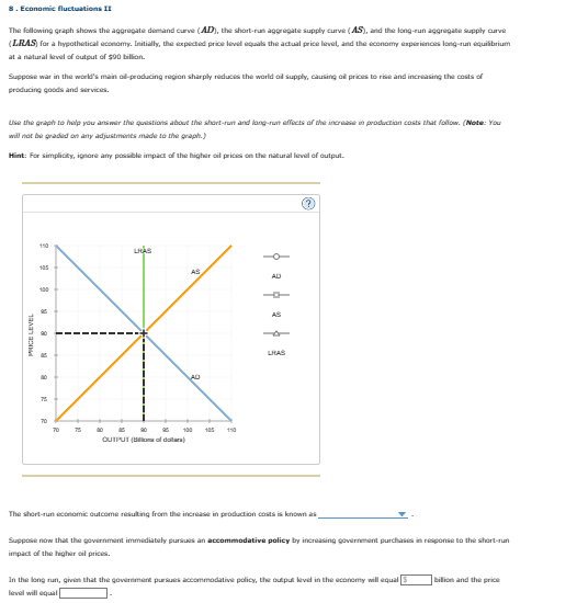 8. Economic fluctuations If at a natural level of | Chegg.com