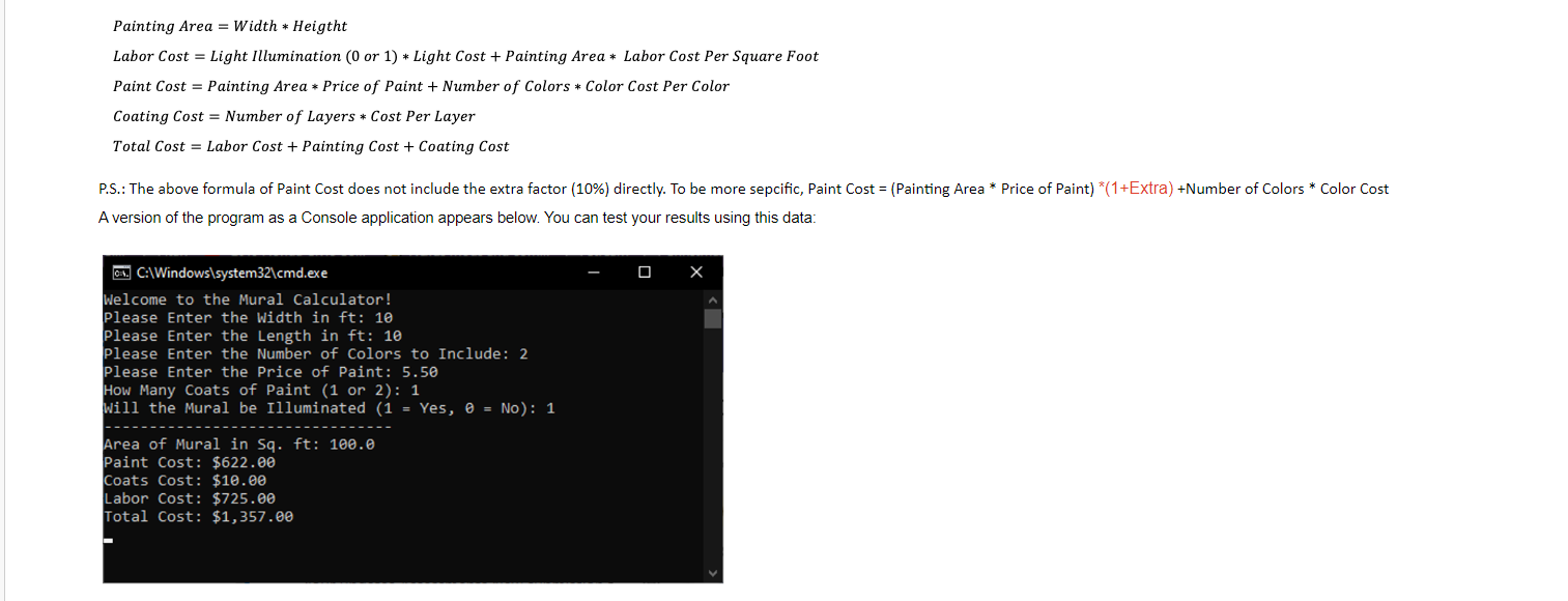 Solved Create an interactive Windows Console (Chapter 2) or | Chegg.com