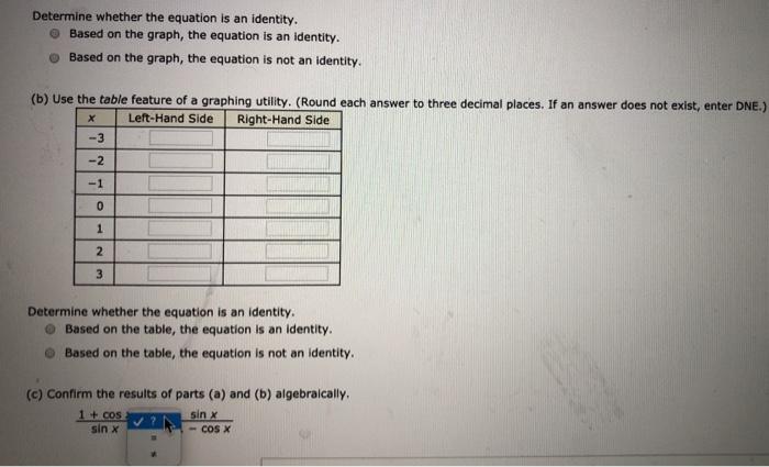 Solved consider the following equation.A) graph each side of | Chegg.com