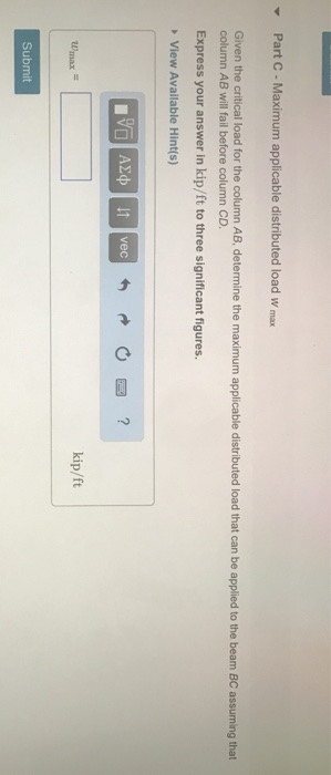 Solved Question5 Learning Goal: To analyze an ideal column | Chegg.com
