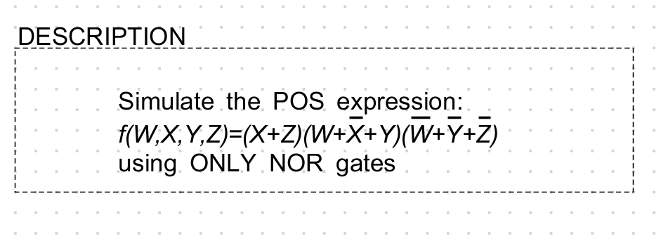 Solved DESCRIPTION Simulate the POS expression: | Chegg.com