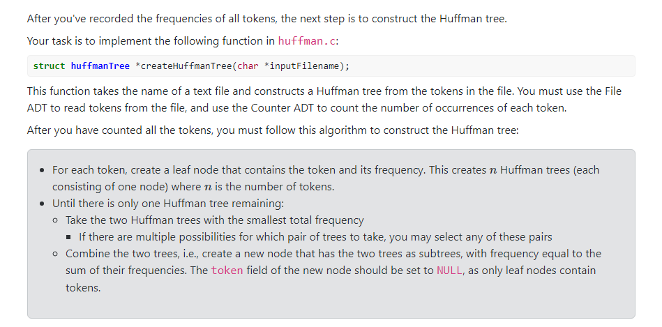 Solved // Implementation of the Huffman module #include | Chegg.com