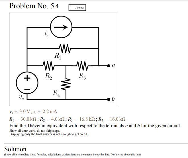 Solved Please show all intermediate steps, formulas, | Chegg.com