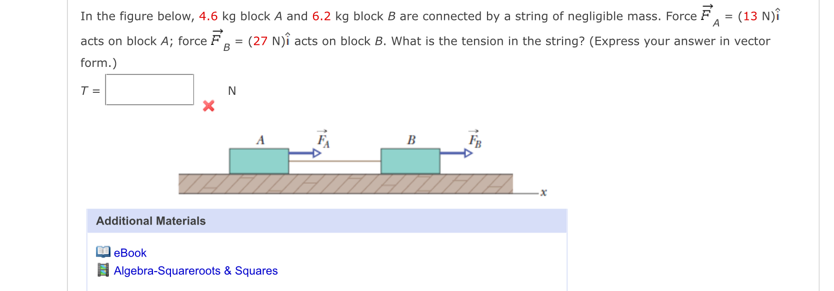 Solved In the figure below, 4.6kg ﻿block A and 6.2kg ﻿block | Chegg.com