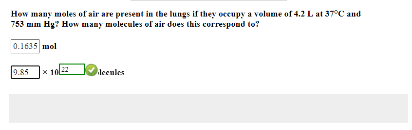 Solved How many moles of air are present in the lungs if | Chegg.com